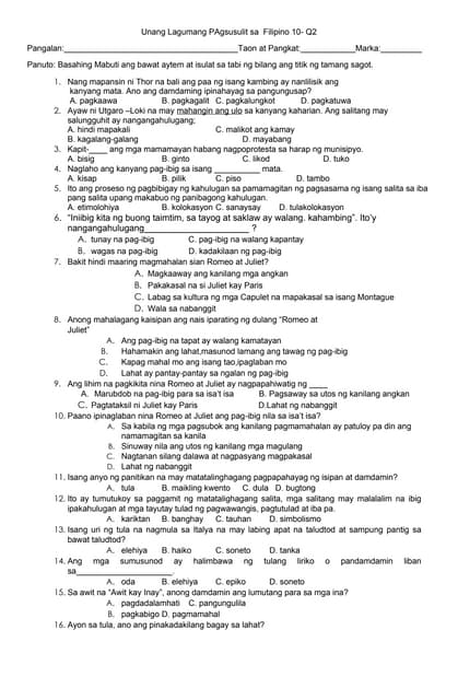 Filipino 9 Long Test-3rd Quarter.pdf