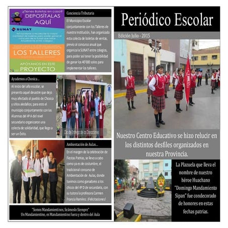 Periodico Escolar Julio Agosto 2015 Pdf
