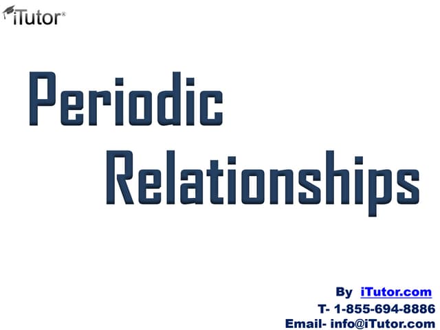 Trends in the periodic table | PPT