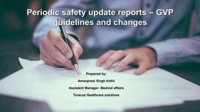 Safety Reports: PBRER / PSUR | PDF