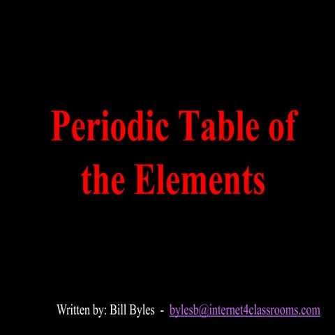 Periodic Table Powerpoint | PPT