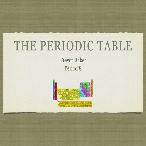 Periodic table | PPT