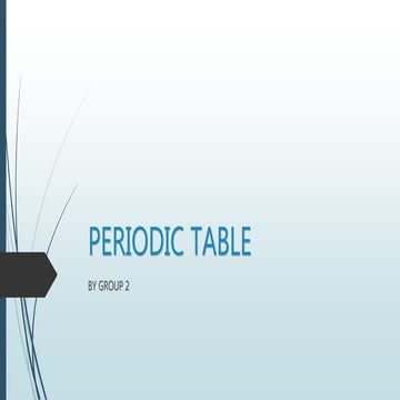 Periodic table | PPT