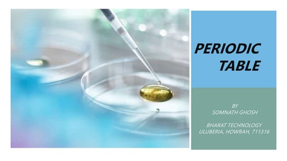 Periodic table | PPT