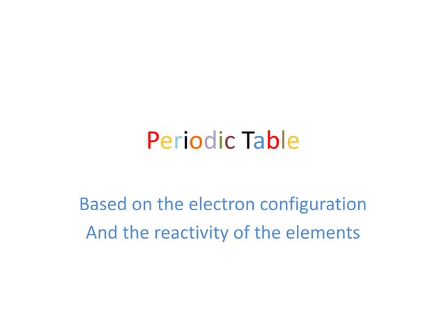 Arranging the elements | PPTX