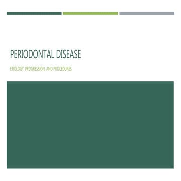 Periodontal Disease PowerPoint | PPTX