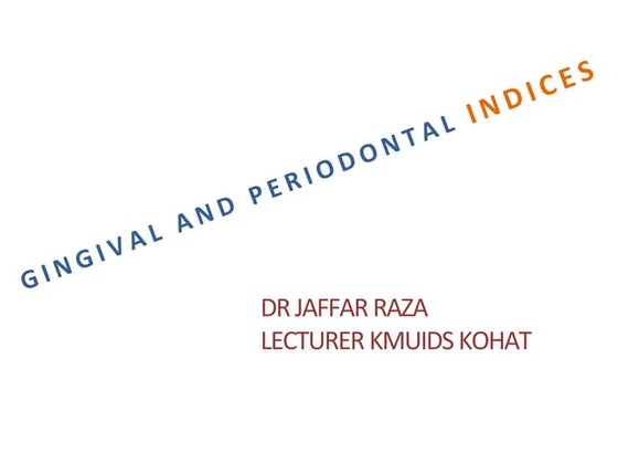 CPITN INDEX (Community Periodontal Index of Treatment Needs) | PPTX ...