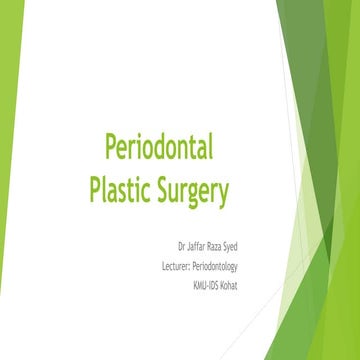 Periodontal plastic surgery | PDF