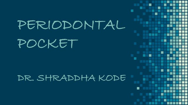 Peridontal pocket | PPT