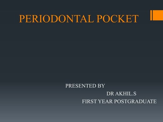 Peridontal pocket | PPT