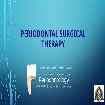Periodontal Surgical Therapy.pptx materials | PPT