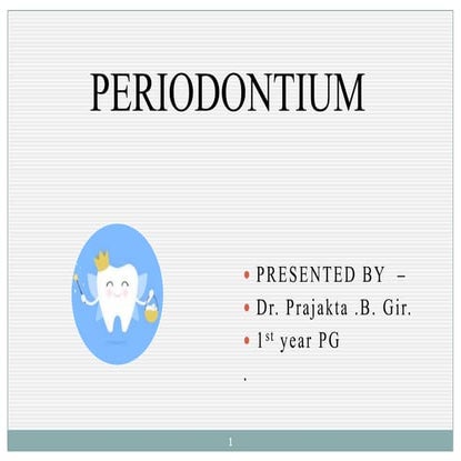 Clinical Periodontology - Introduction & Anatomy | PDF