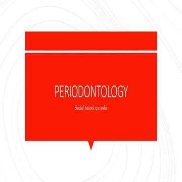 Periodontology | PPT