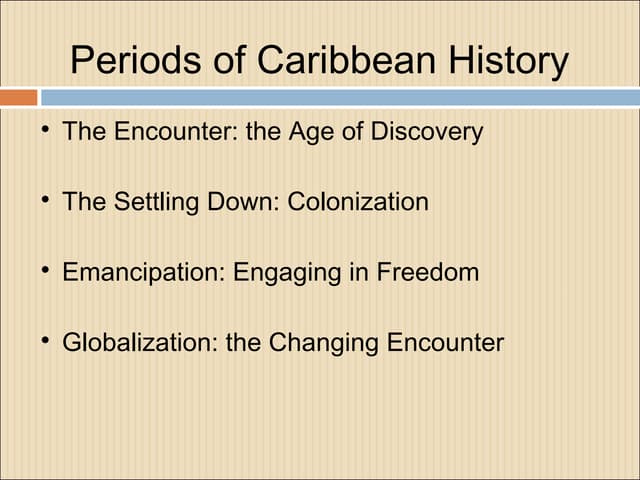 Caribbean History SBA | DOCX