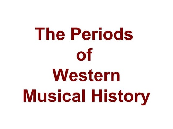 History of Classical Music Eras (thanks, Naxos) | PDF | Classical Music ...