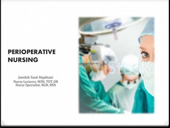 Pre, intra and post operative care | PPTX