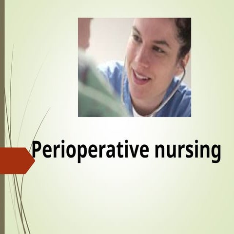 Perioperative care pre intra post operation | PPT