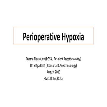 Perioperative hypoxia | PPTX