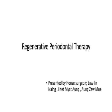 "GUIDED TISSUE REGENERATION" | PPTX
