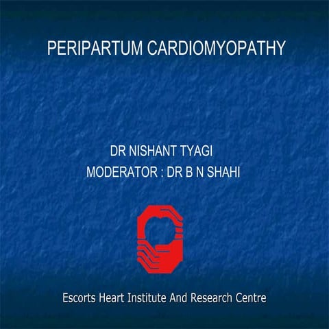 Peripartum Cardiomyopathy | PPT