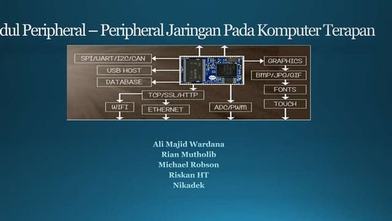 Modul Peripheral – Peripheral Jaringan Pada Komputer Terapan | PPTX