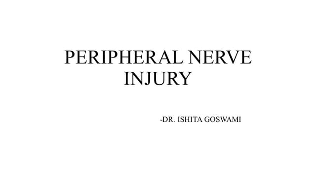 Peripherial nerve repair | PPTX