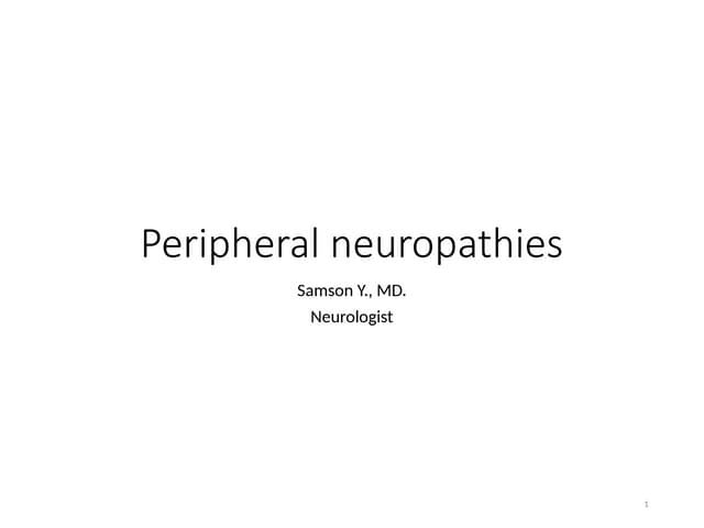 Polyneuropathy | PPT