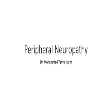 Peripheral neuropathy | PPTX