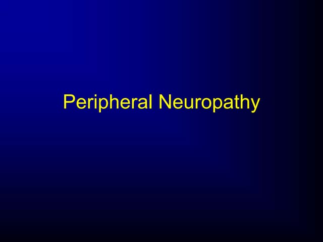Polyneuropathy | PPT