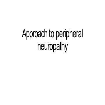 PERIPHERAL NEUROPATHY AND ITS CLASSIFICATION | PPTX