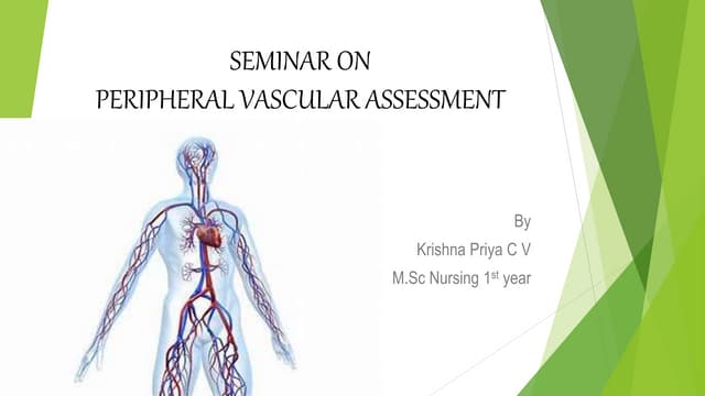 Test for peripheral arterial and venous circulation | PPTX