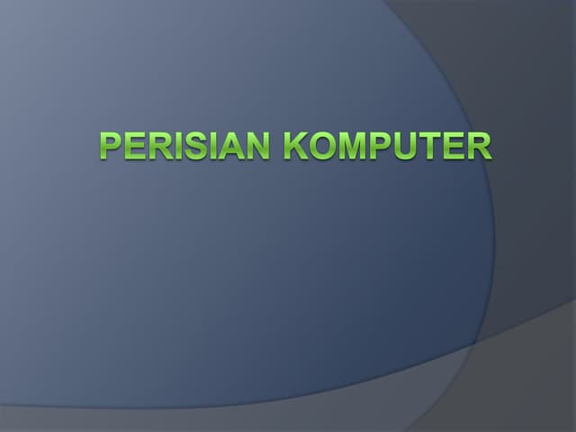 5 maksud dan jenis perisian | PPTX