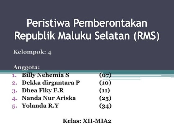 Republik Maluku Selatan | DOCX