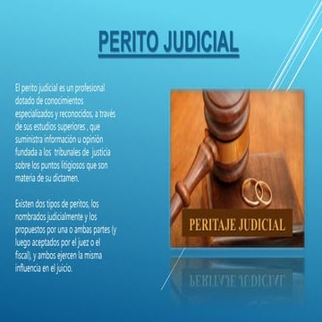 Perito judicial | PPTX