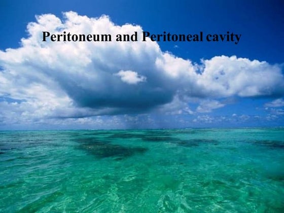 Peritoneum & Abdominal cavity .pptx | Digestive Disorders | Diseases ...