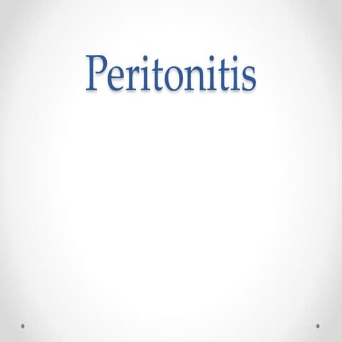 Peritonitis 1 Pptx