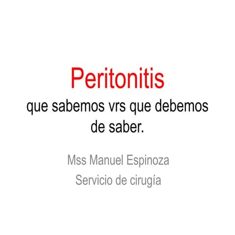 PERITONITIS | PPT