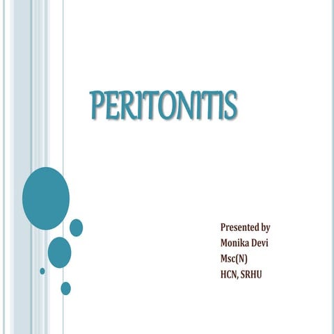 Peritonitis | PPTX