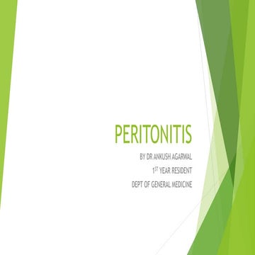 Peritonitis | PPTX