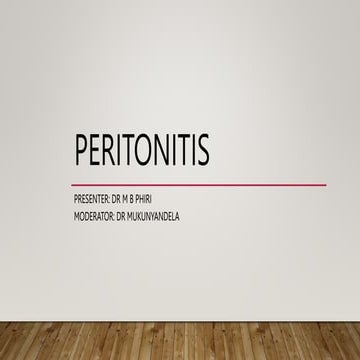 Peritonitis Pptx