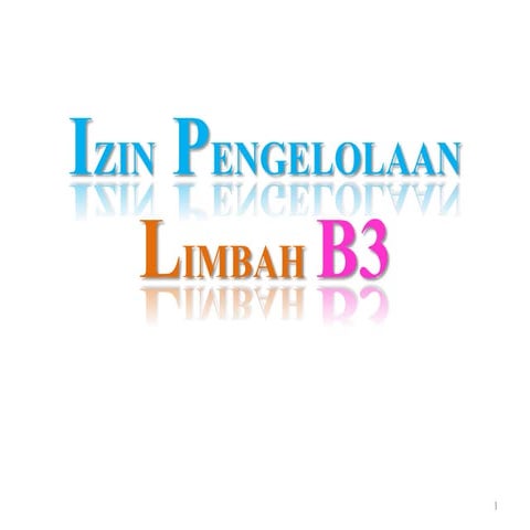 Perizinan lb3 | PPTX