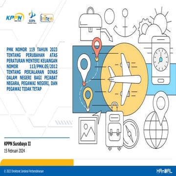 tata cara perjalanan dinas PMK nomor 119 2024 | PPTX