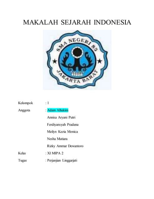 Perjanjian Renville dan Roem Royen | PPTX