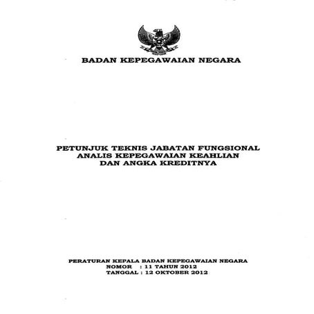 Perka bkn-nomor-11-tahun-2012 | PDF