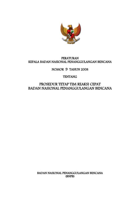 prosedur-tetap-trc penanggulangan bencana.ppt