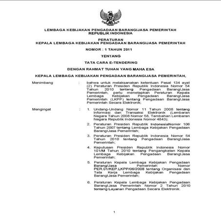 Perka e tendering | PDF