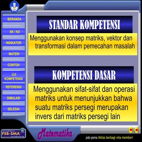 Melakukan operasi Perkalian pada dua matriks | PPT