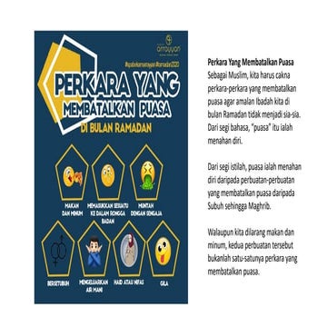 Perkara Yang Membatalkan Puasa | PPT