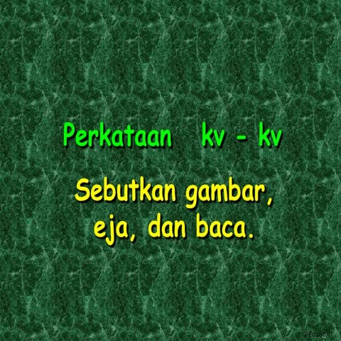 Perkataan kv---kv | PPT