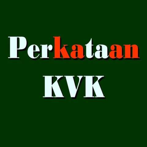 Perkataan kvk | PPT